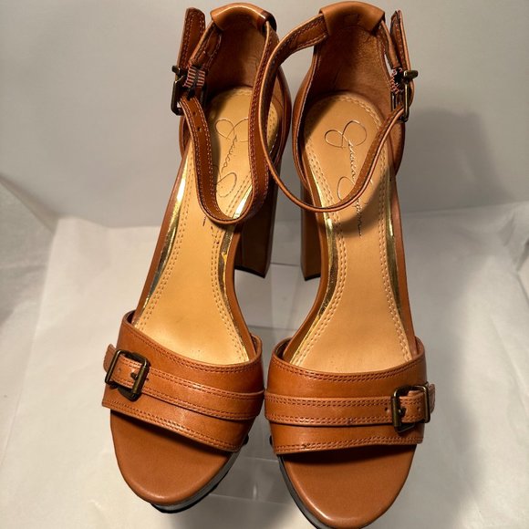 Jessica Simpson | Shoes | Jessica Simpson Leather Chunky Platforms ...